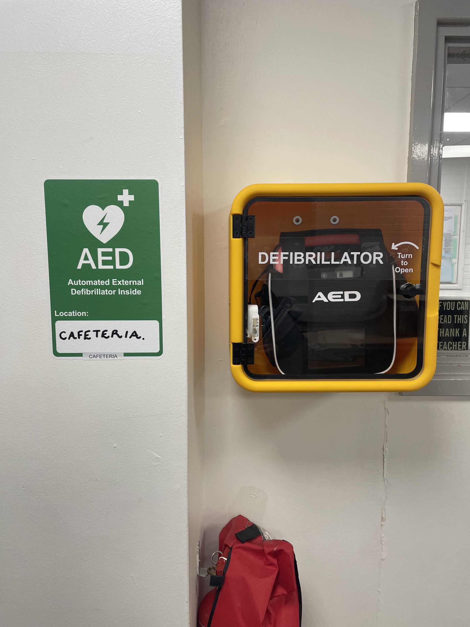 New Defibrillator at Smestow - Smestow Academy